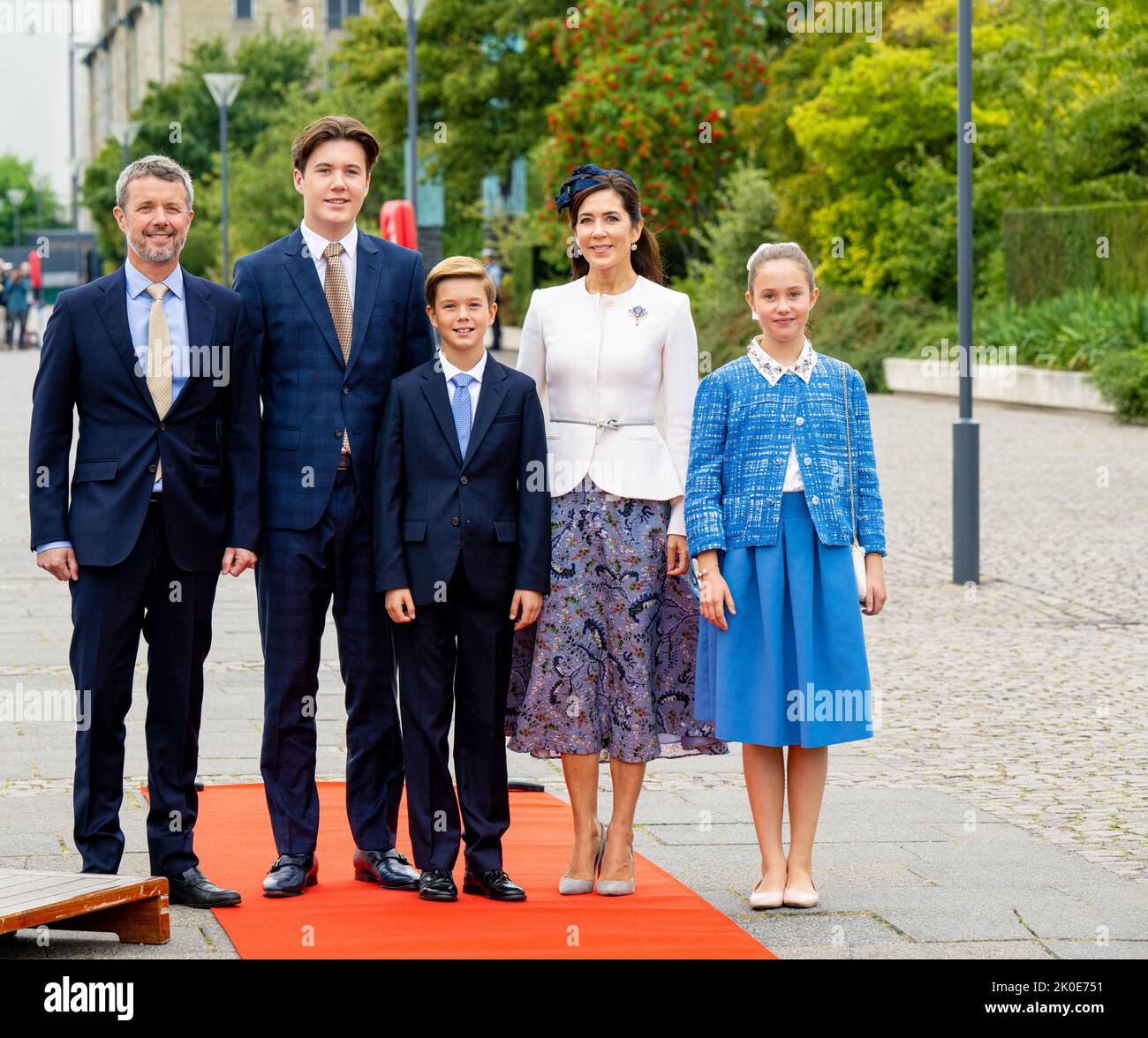 Le prince héritier Frederik et la princesse royale Marie du Danemark ...