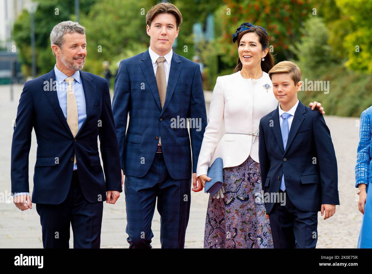 Le prince héritier Frederik et la princesse royale Marie du Danemark ...