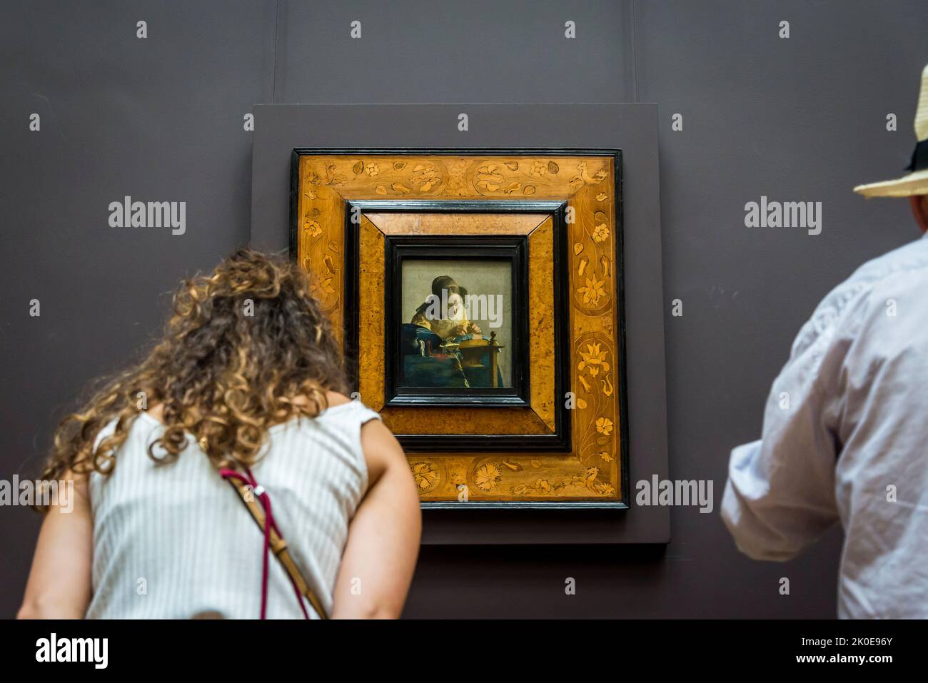 Le Lacemaker, un tableau de l'artiste néerlandais Johannes Vermeer, le ...