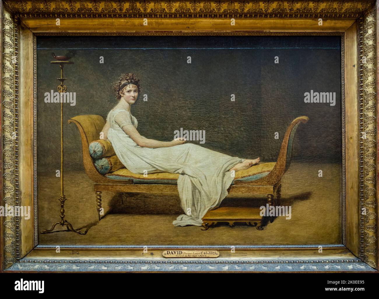 Madame Récamier (1800), par Jacques-Louis David, Musée du Louvre, le ...