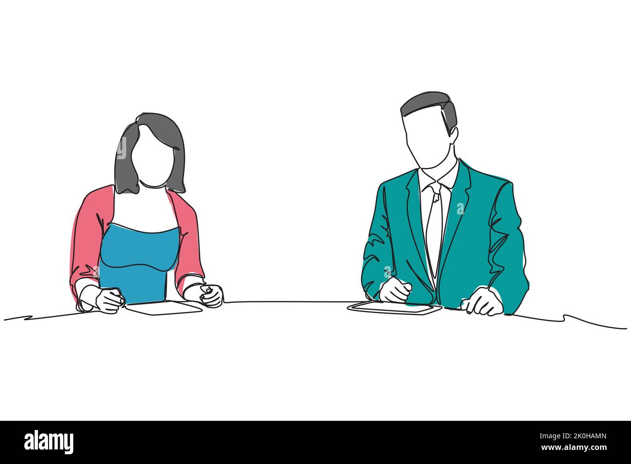 Présentatrice et animatrice de télévision Banque d'images vectorielles - Alamy