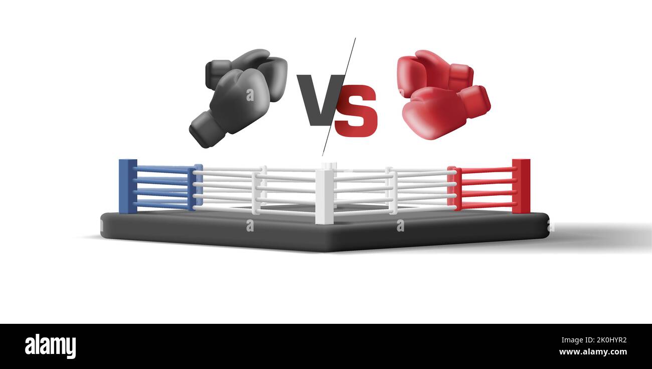 Boxing ring cartoon background vector Banque de photographies et d ...