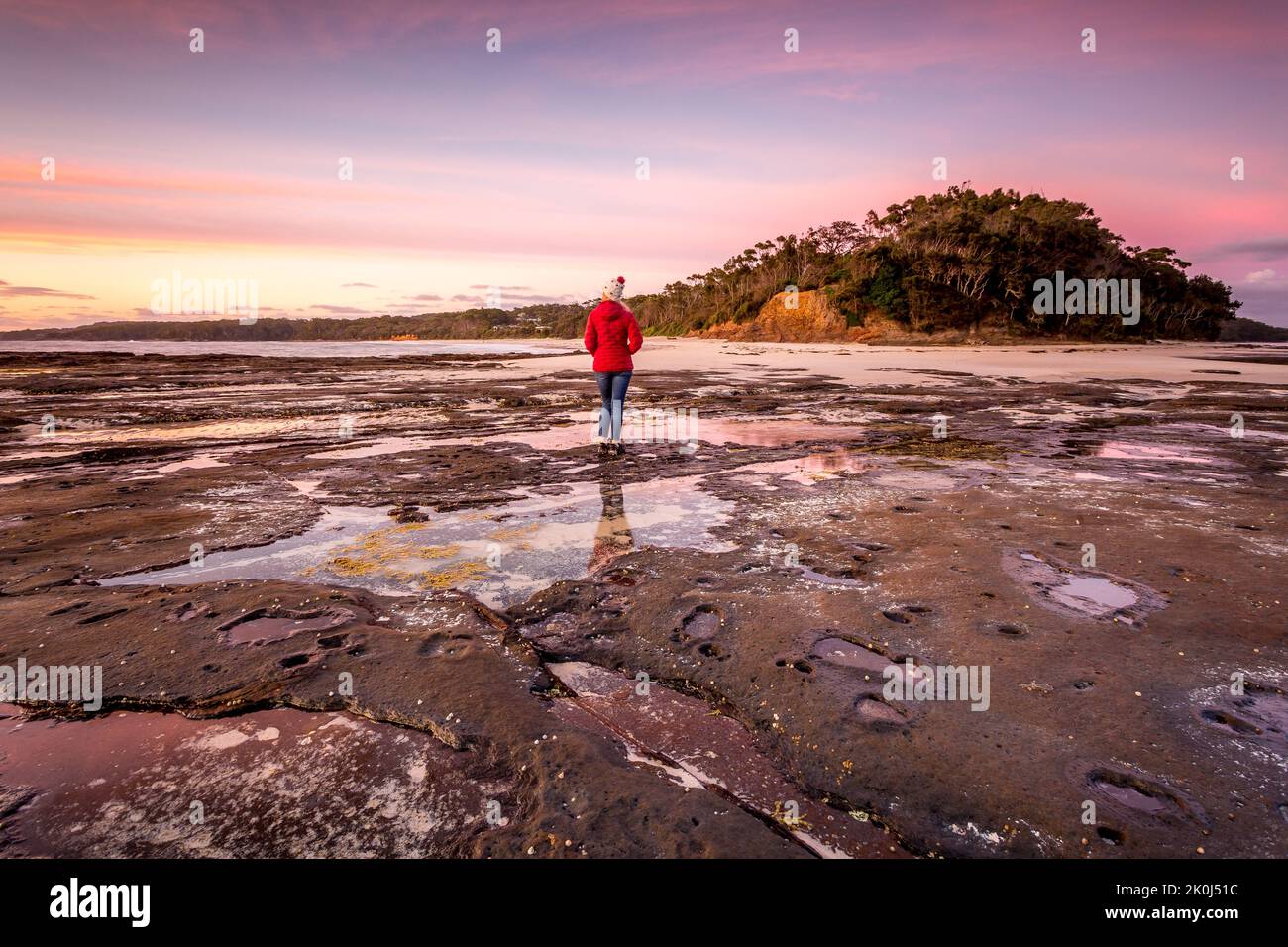 Pittoresque vacances vacances voyage rocher rocher rocheux rose Banque ...