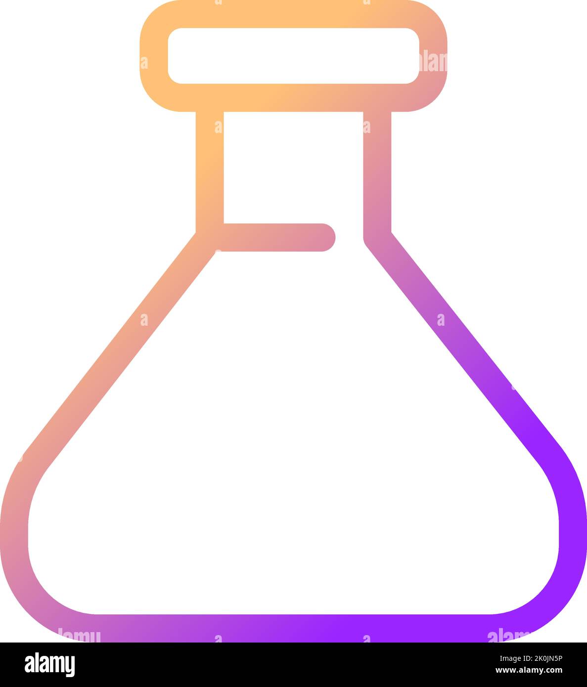 Erlenmeyer logo Banque d'images vectorielles - Alamy