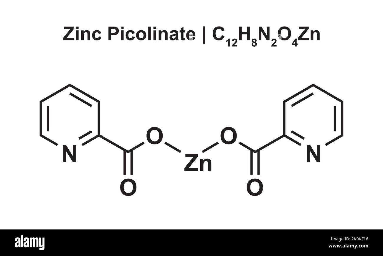 Structure atomique de zinc Banque d'images détourées - Alamy