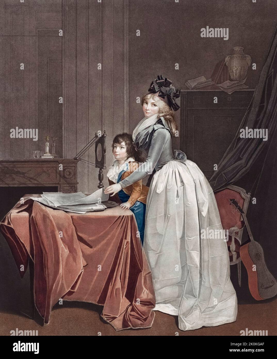 Portrait de Louise Sébastien Danton, née Gely, 1777 - 1856, deuxième ...