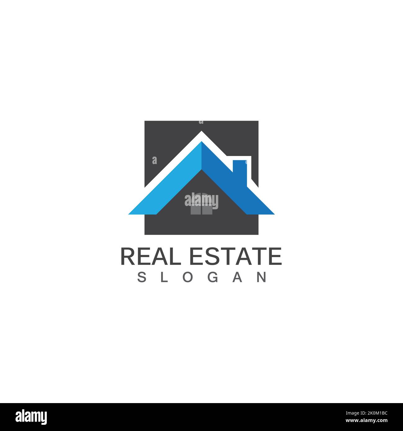 Modèle de logo immobilier. Vecteur du logo de la toiture Image ...