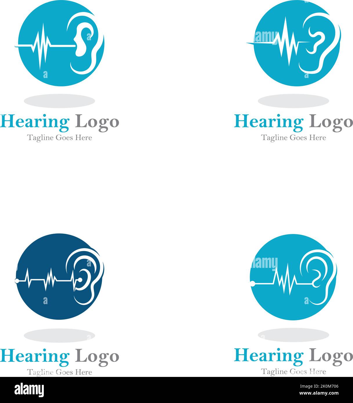 logo de l'audition et icône de vecteur de modèle de symbole Image ...
