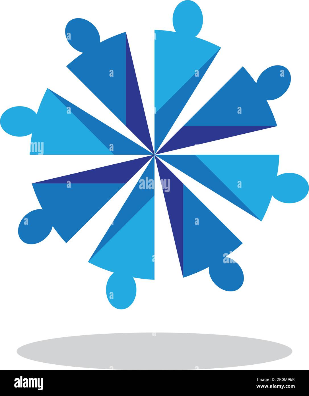 Logo de la communauté logo de l'équipe logo du groupe icône vectorielle ...