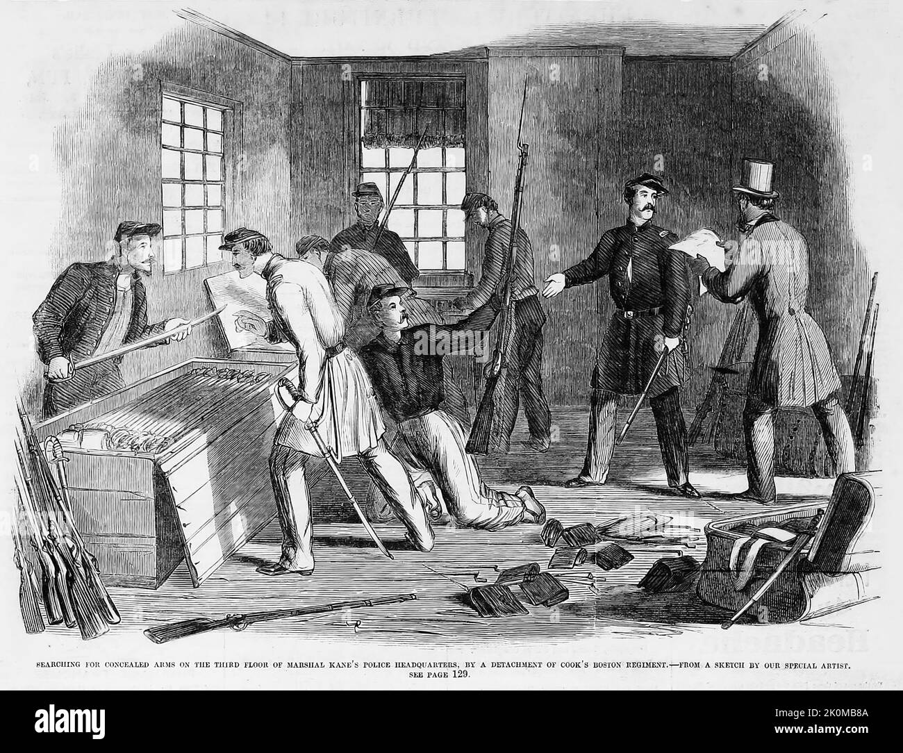 Recherche d'armes cachées au troisième étage du quartier général de la ...