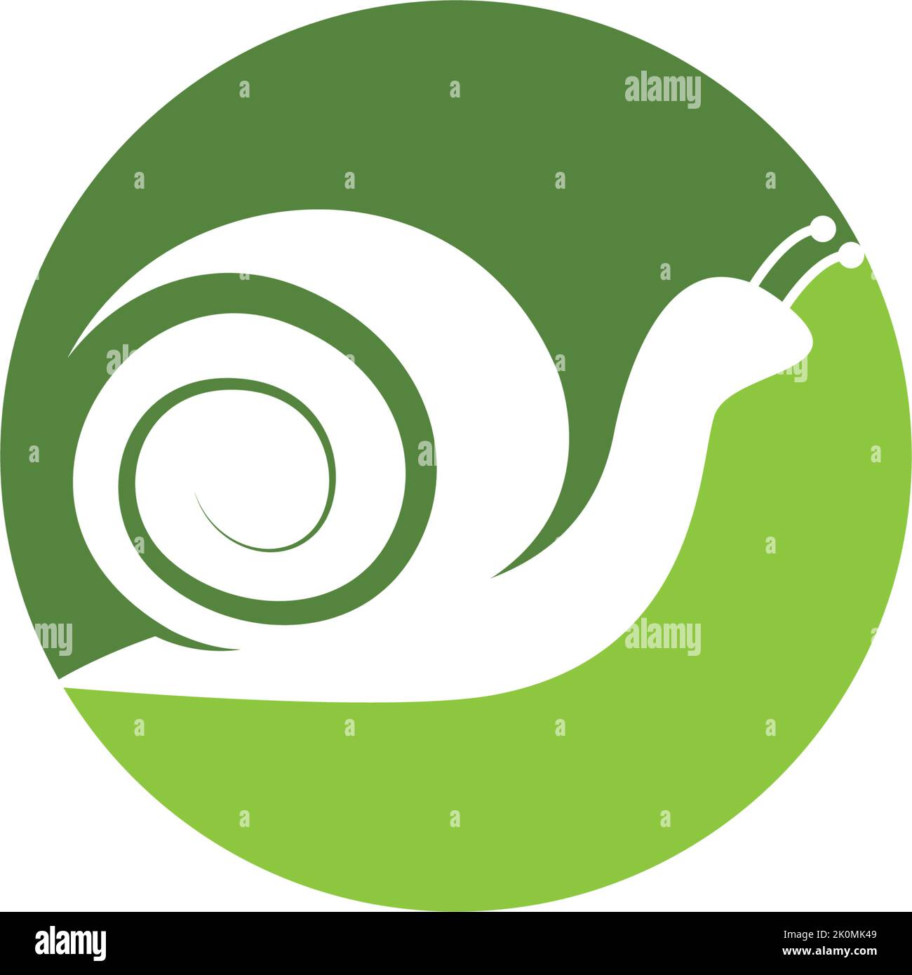 modèle de logo escargot dessin d'illustration d'icône vectorielle Image ...