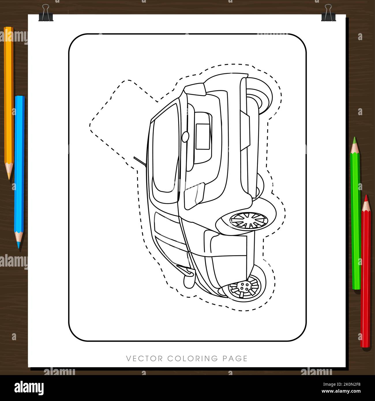 Coloring page vector vectors Banque de photographies et d’images à ...