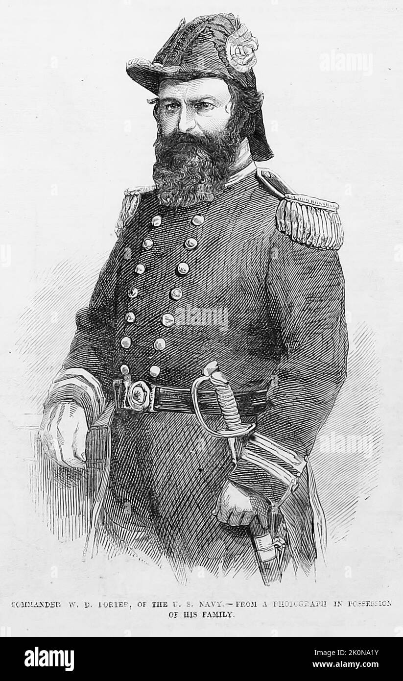 Portrait du commandant William David porter, de la Marine américaine ...