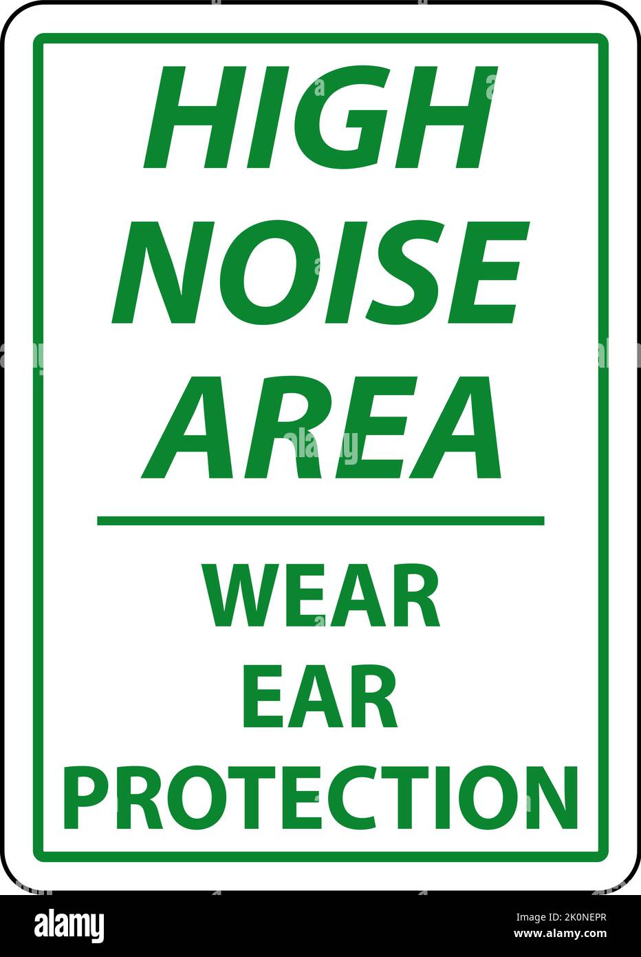 Ear protection sign Banque de photographies et d’images à haute ...