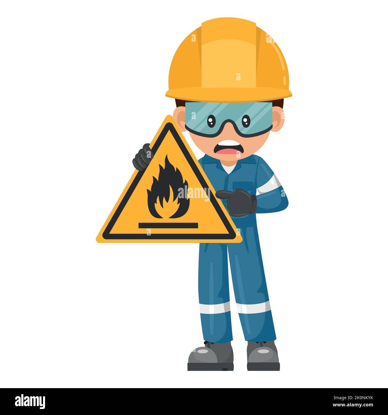 Avertissement relatif aux dangers des matériaux inflammables pour les ...