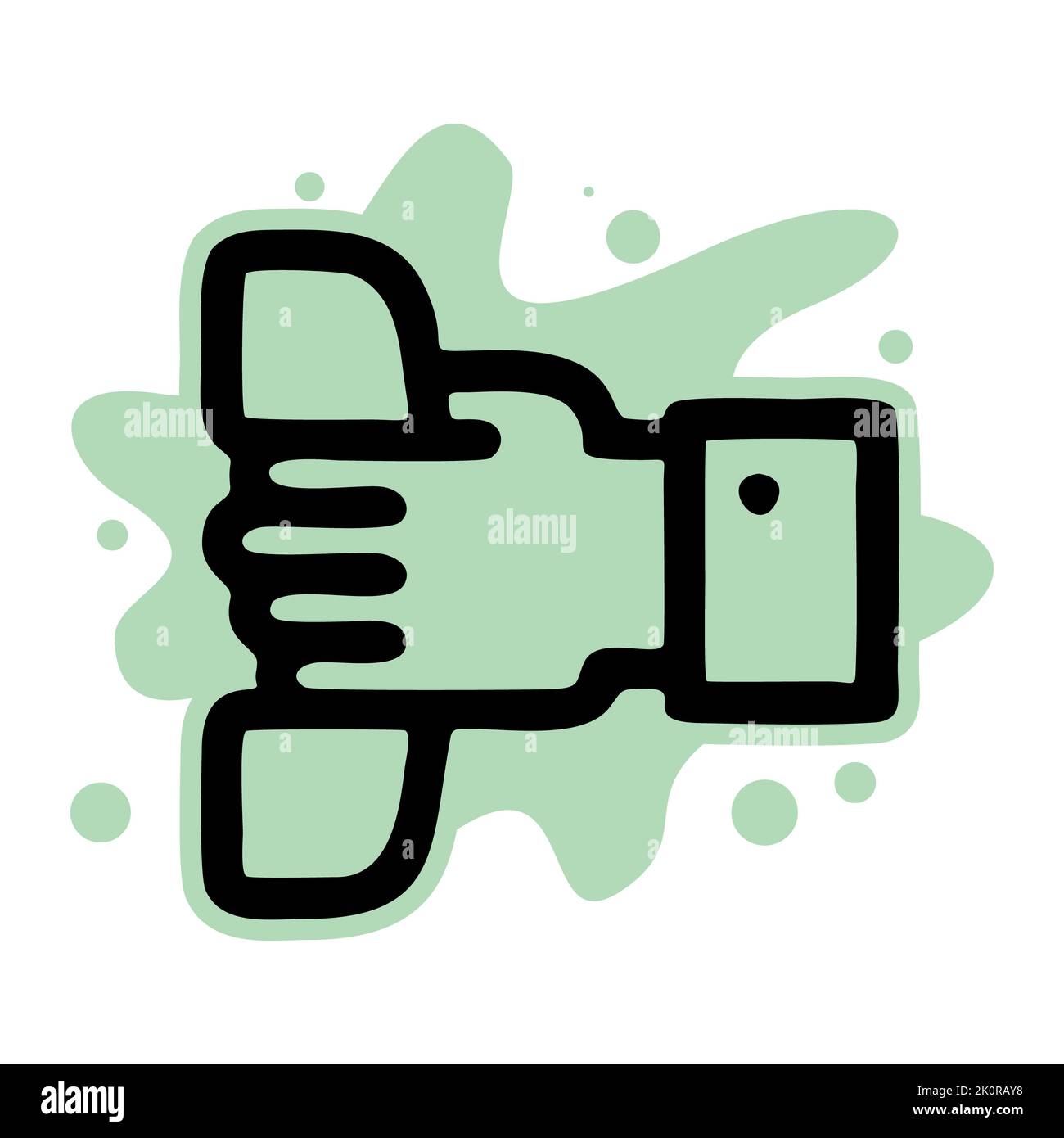 icône d'appel isolée sur fond blanc de la collection du service client ...