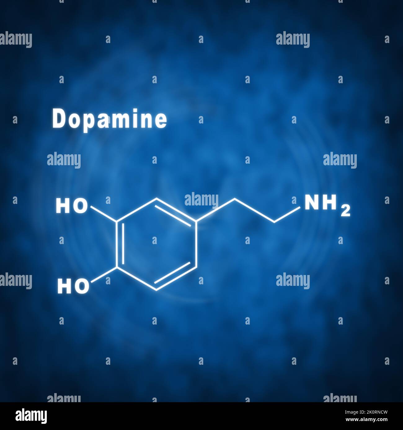 Dopamine chemical formula science symbol Banque de photographies et d ...