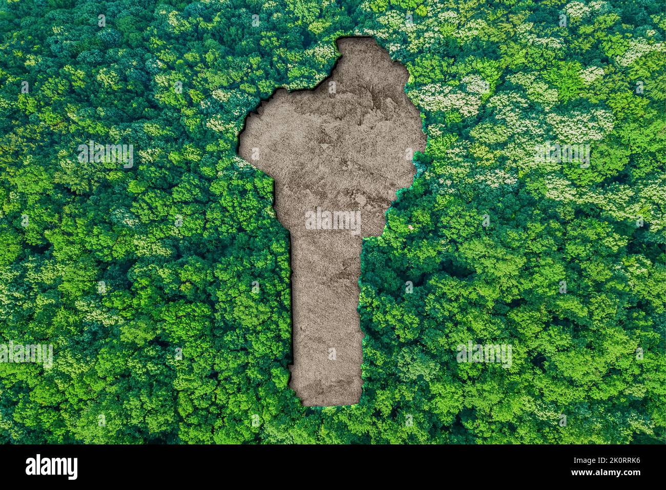 Map of benin Banque de photographies et d’images à haute résolution - Alamy