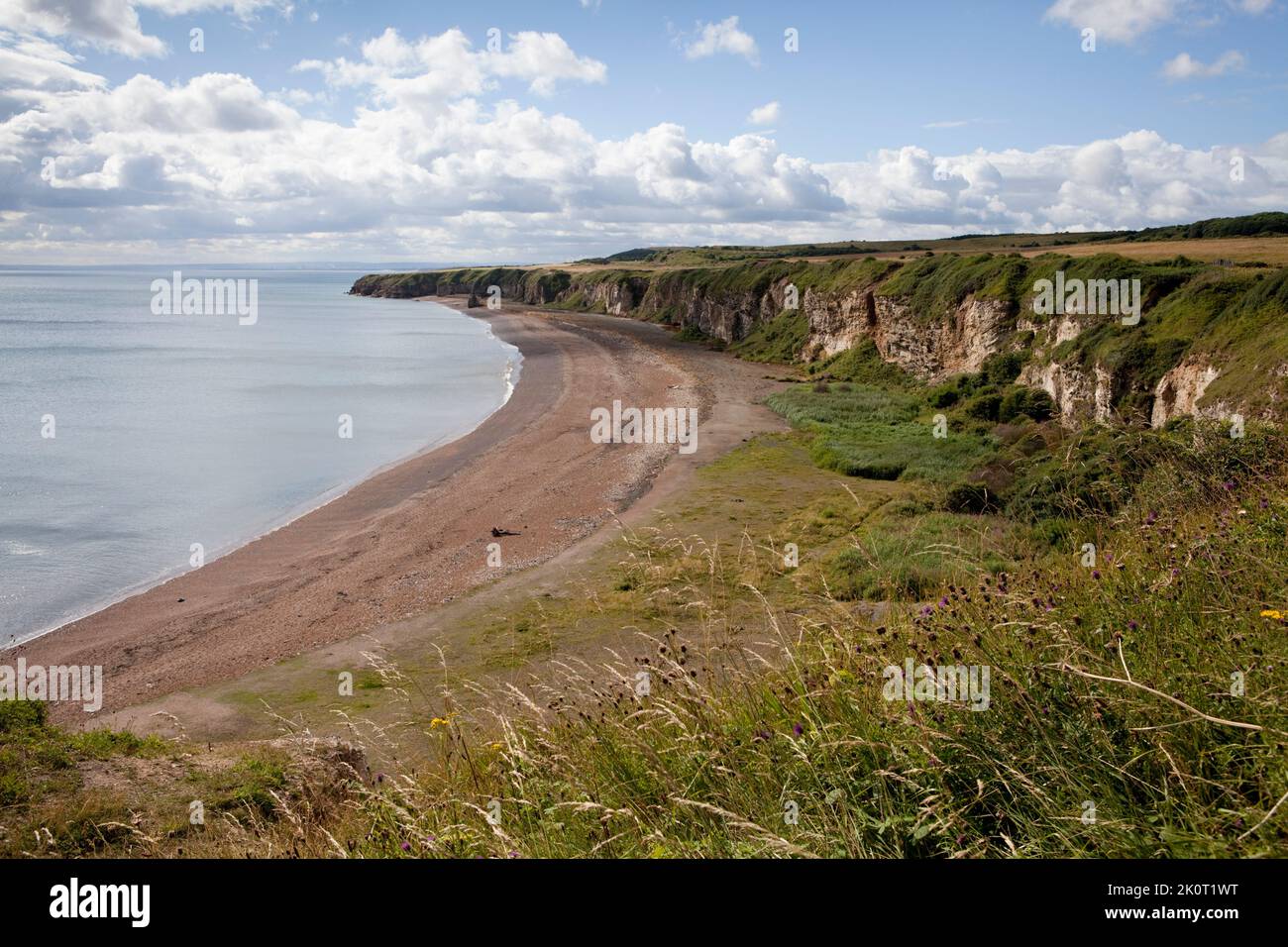 Blast Beach sur la côte de Durham. Partie de la tristement célèbre Coal ...