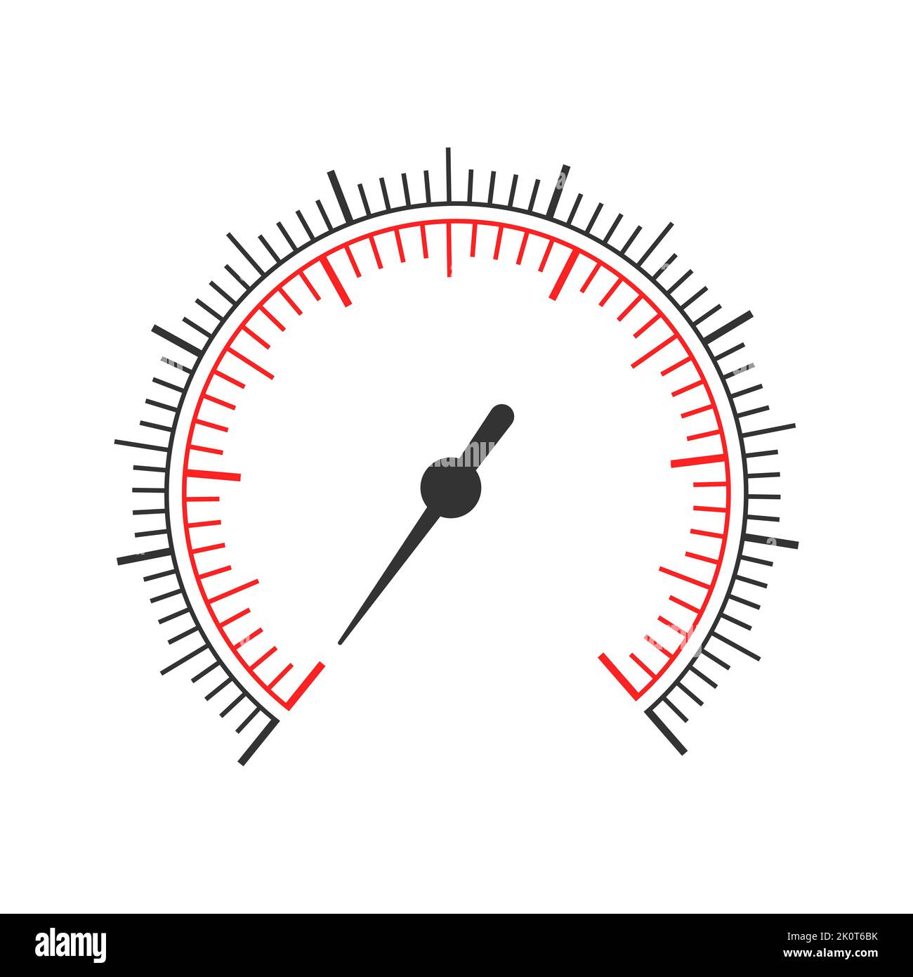 Échelle de mesure ronde avec deux graphiques et une flèche. Modèle ...