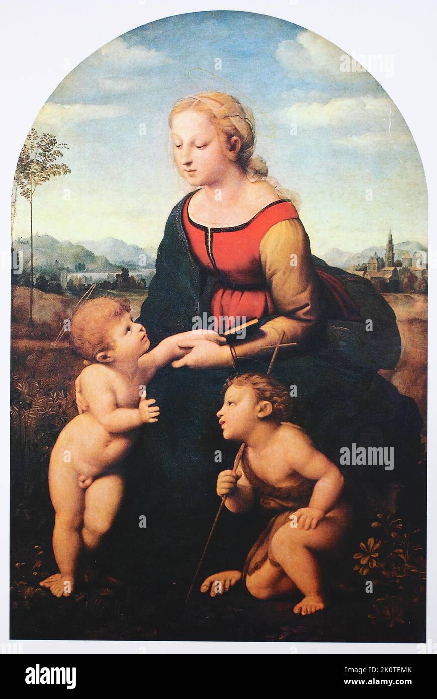 Madonna Jardiniere, von Raffaello Sanzio da Urbino, auch Raffael da Urbino, Raffaello Santi ...