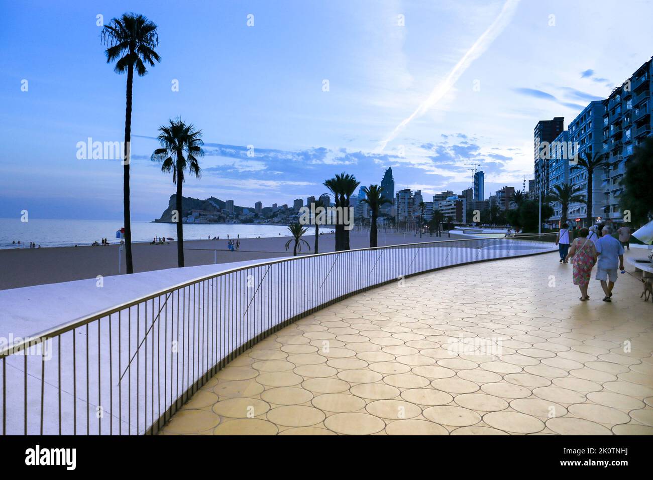 Benidorm, Alicante, Espagne- 11 septembre 2022: Plage de Poniente avec ...