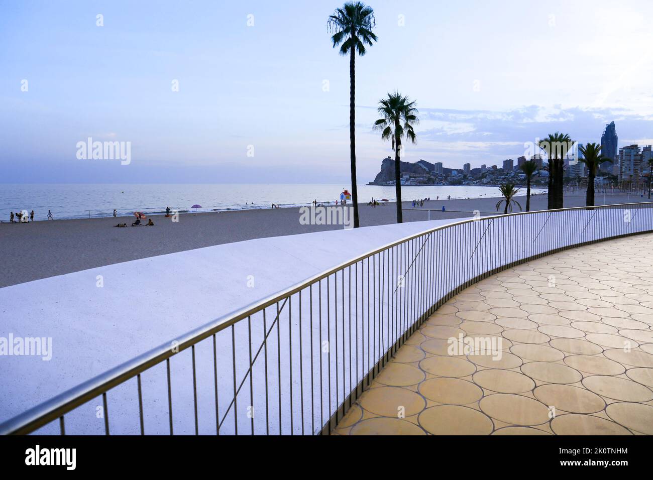 Benidorm, Alicante, Espagne- 11 septembre 2022: Plage de Poniente avec ...