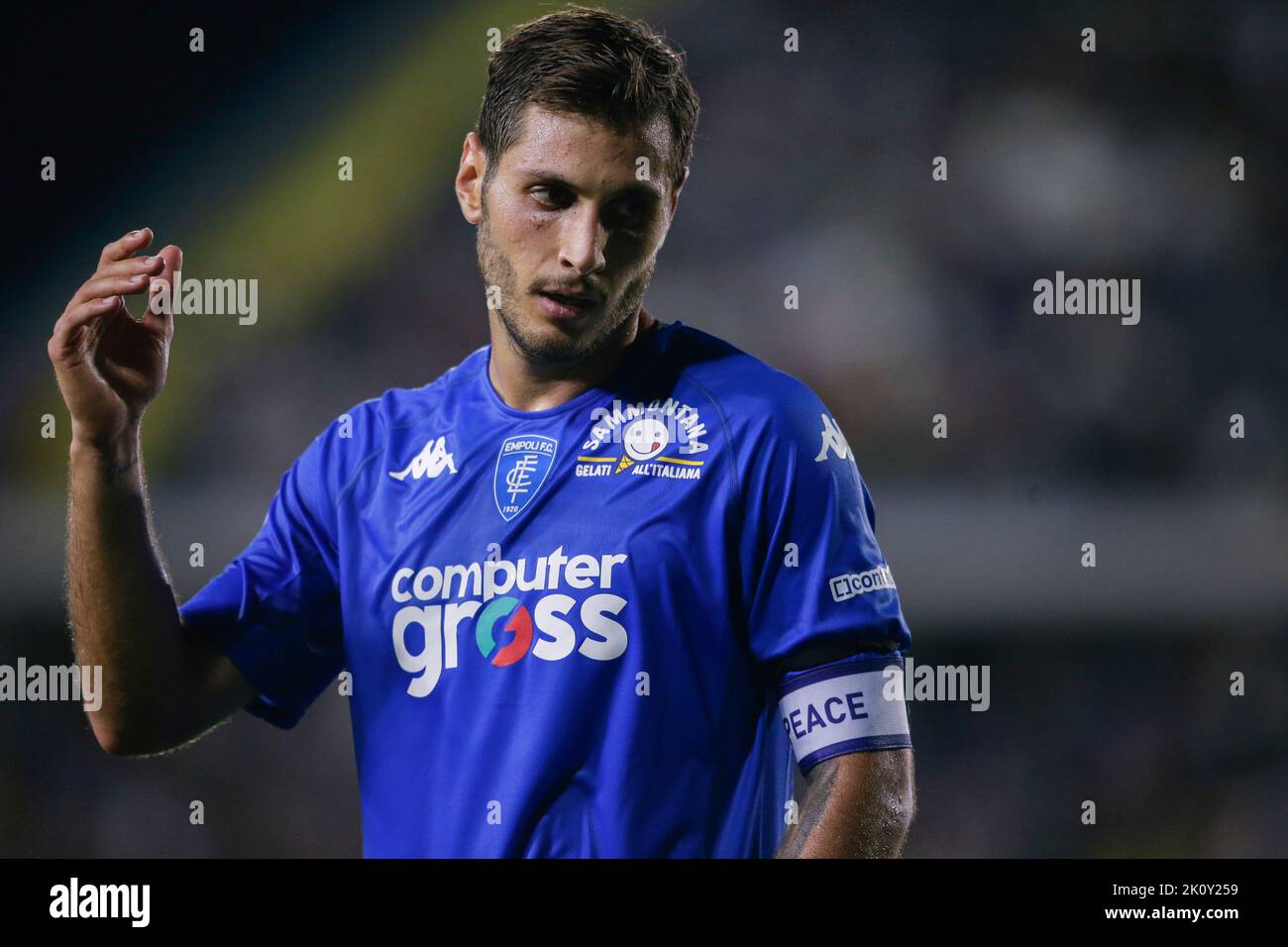 Le milieu de terrain italien d'Empoli, Filippo Bandinelli, a été mis en ...