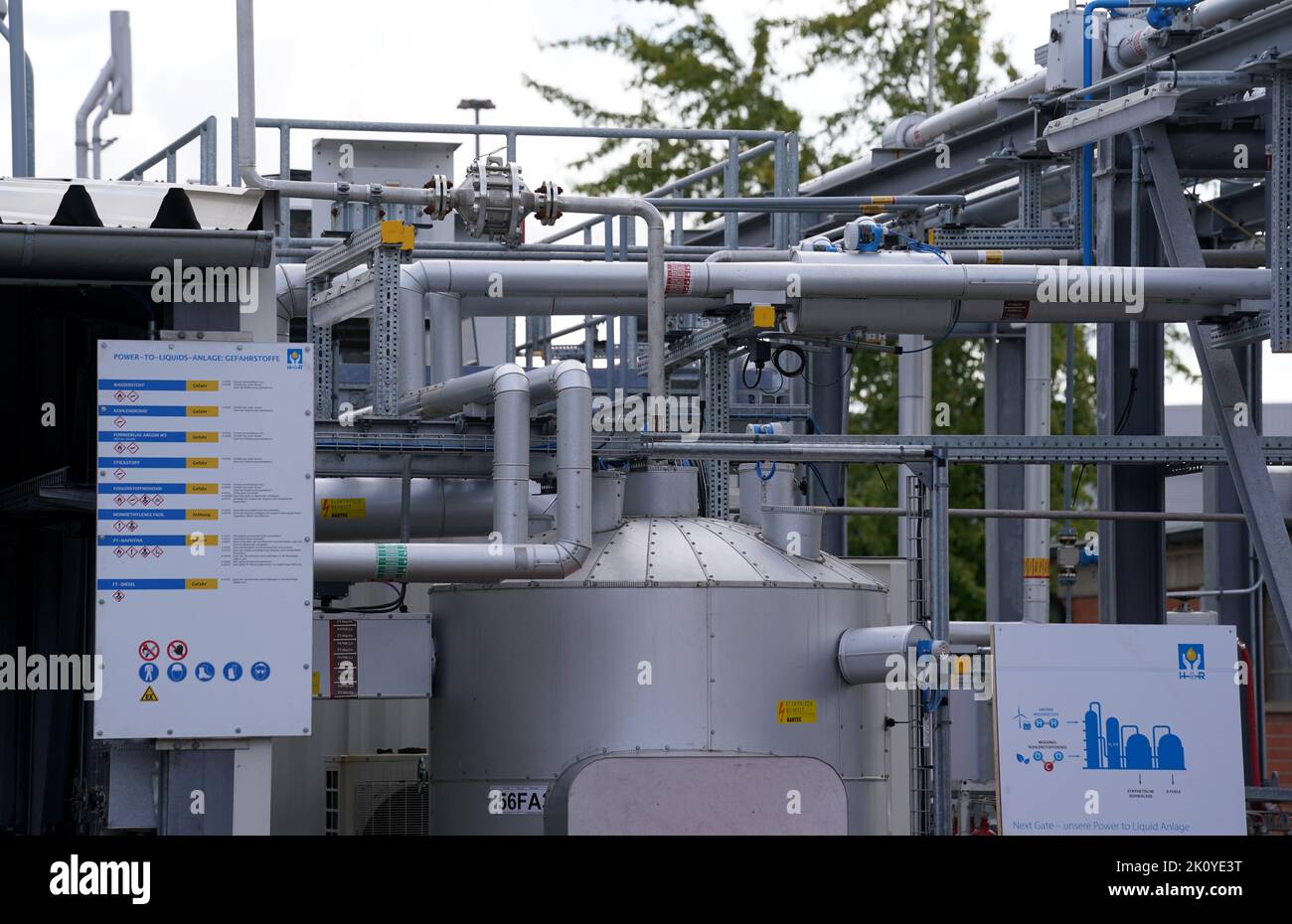 14 septembre 2022, Hambourg : vue d'ensemble de la nouvelle usine de ...