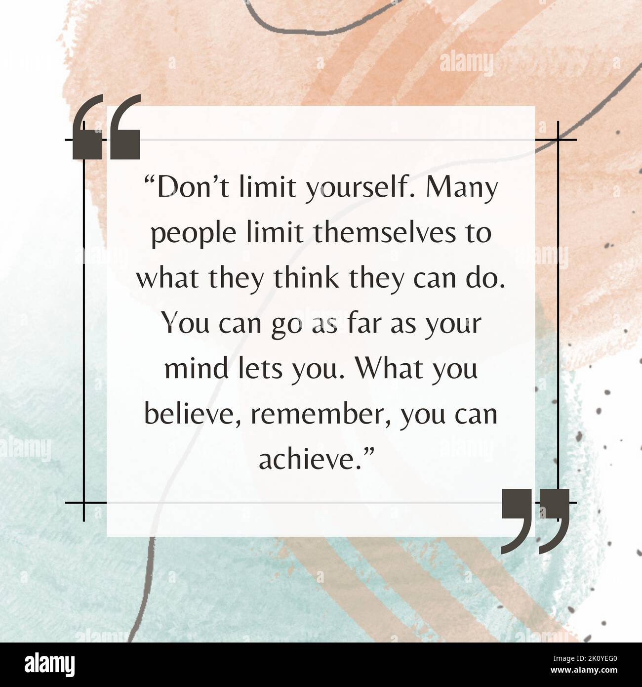 Citations inspirantes et motivantes. Typographie moderne et élégante ...