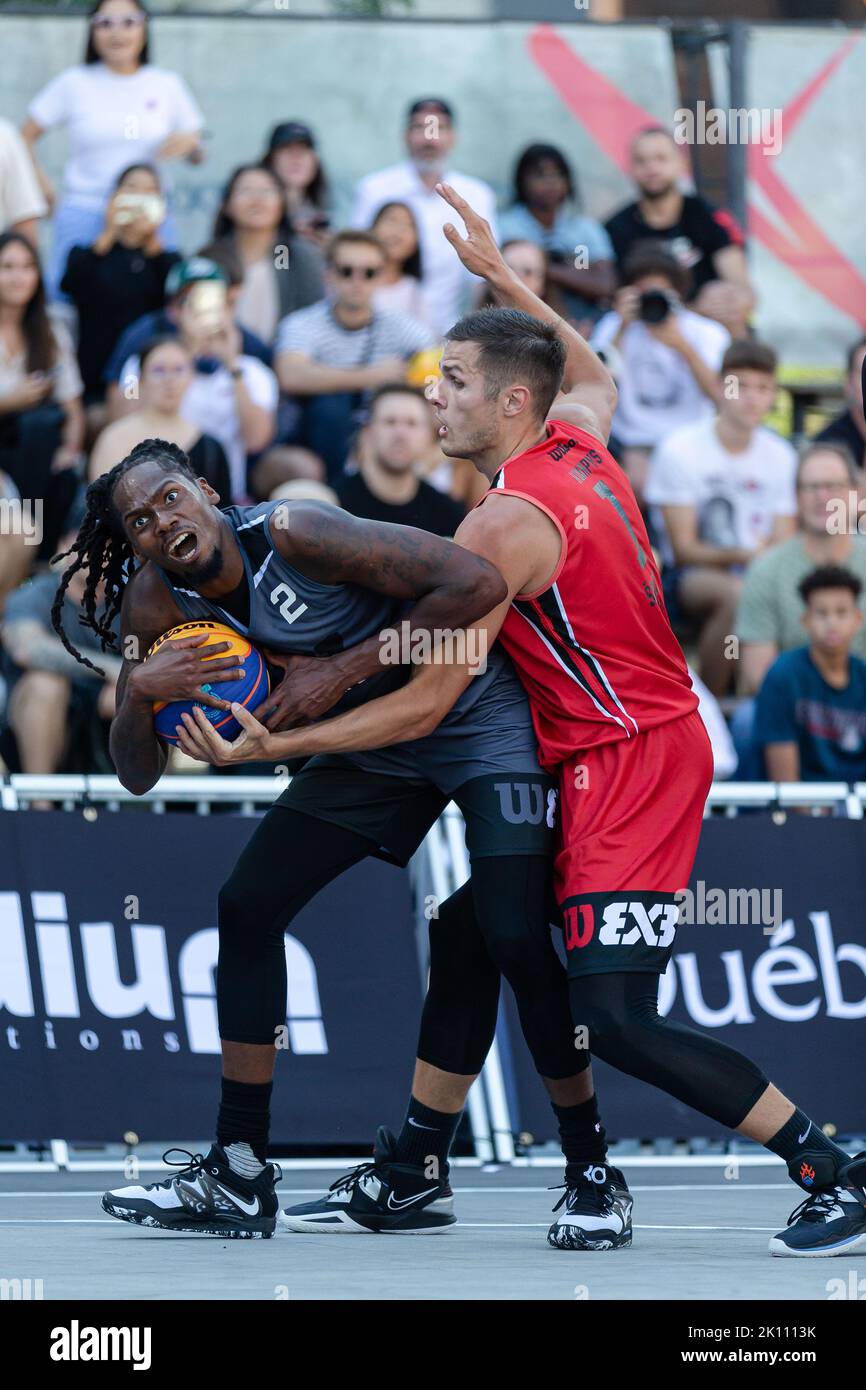 Montréal, Canada, 03 septembre 2022: Steven Wesley (gris) de l'équipe ...