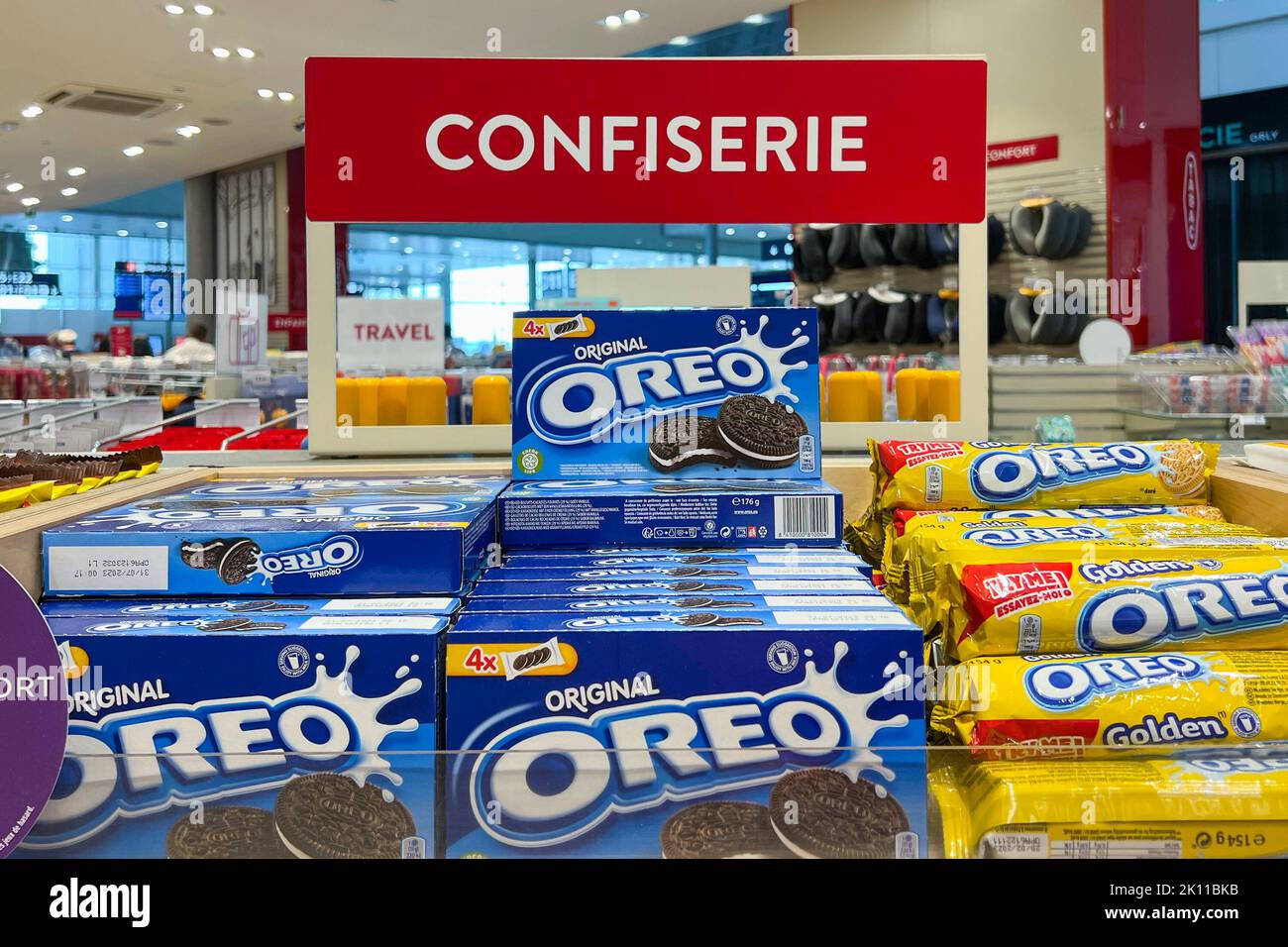 Les biscuits Oreo sont vendus au magasin hors taxes du terminal 3 de l ...