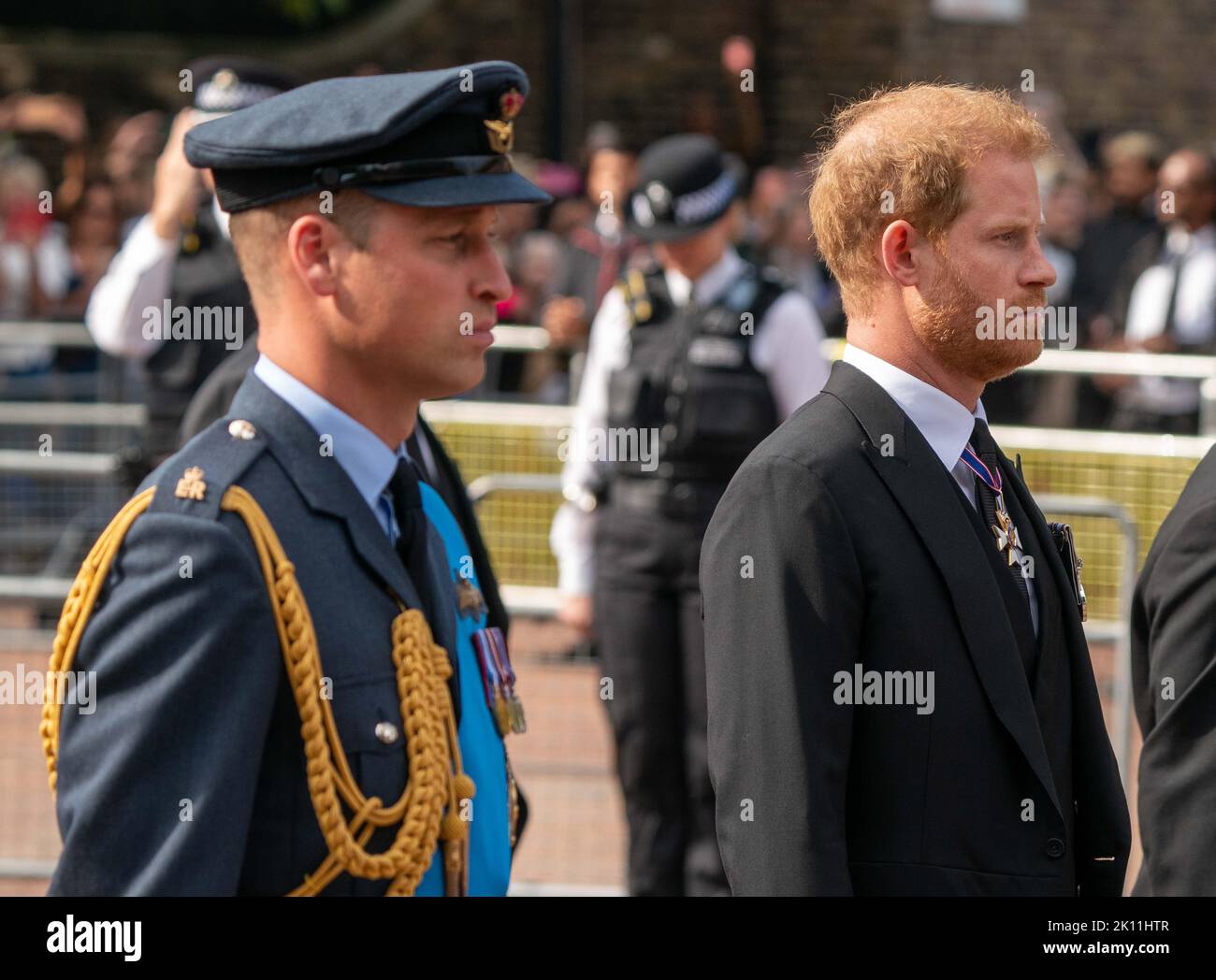© Jeff Moore le prince de Galles et le duc de Sussex et la princesse ...