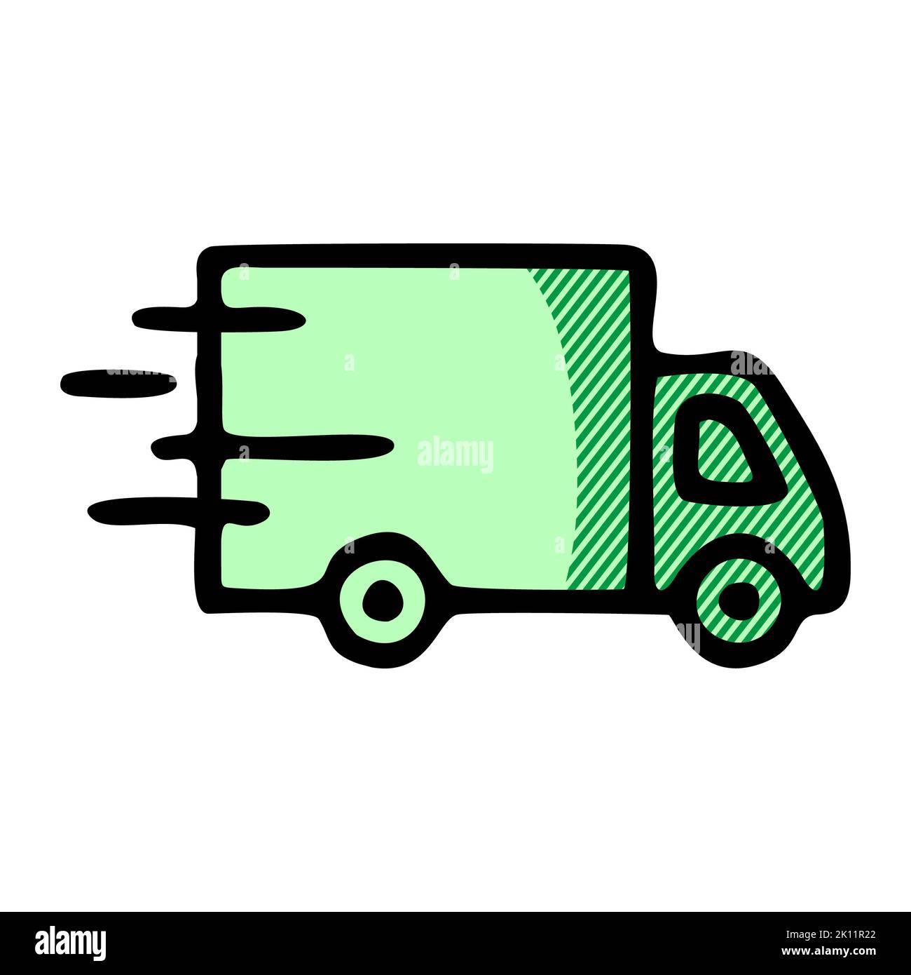 icône de camion de chargement isolée sur fond blanc de la logistique et ...