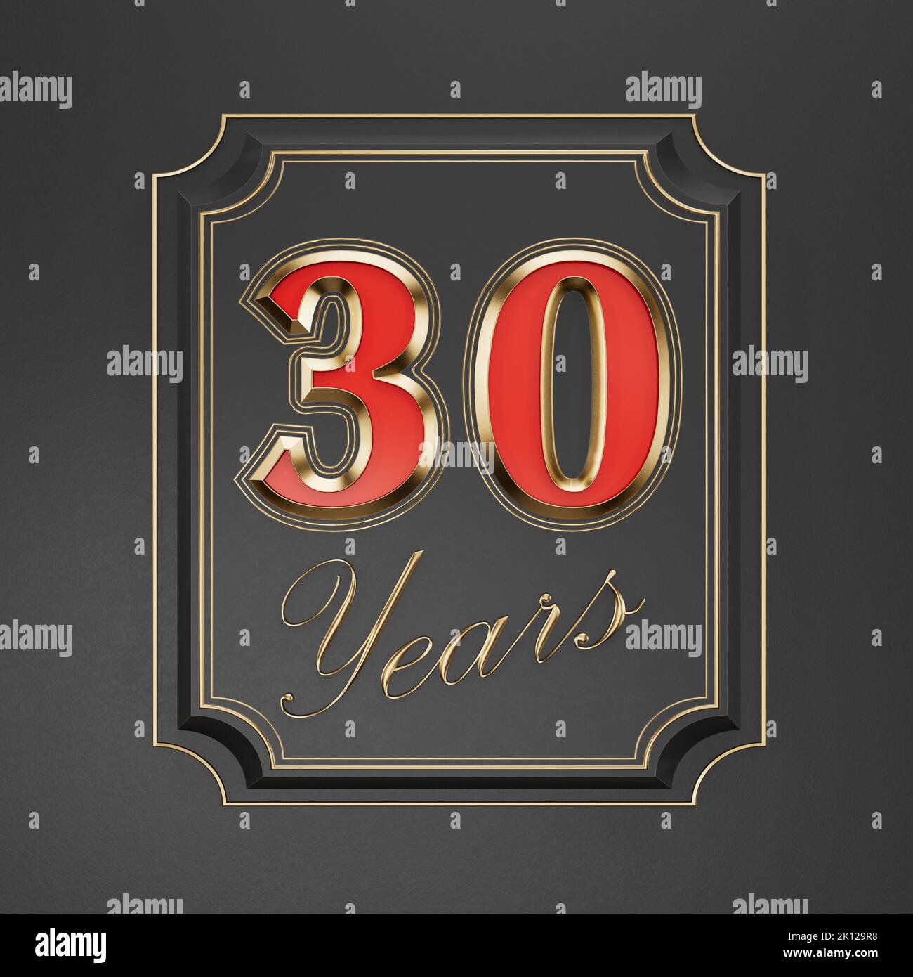 Carte anniversaire 30 ans Banque de photographies et d’images à haute ...