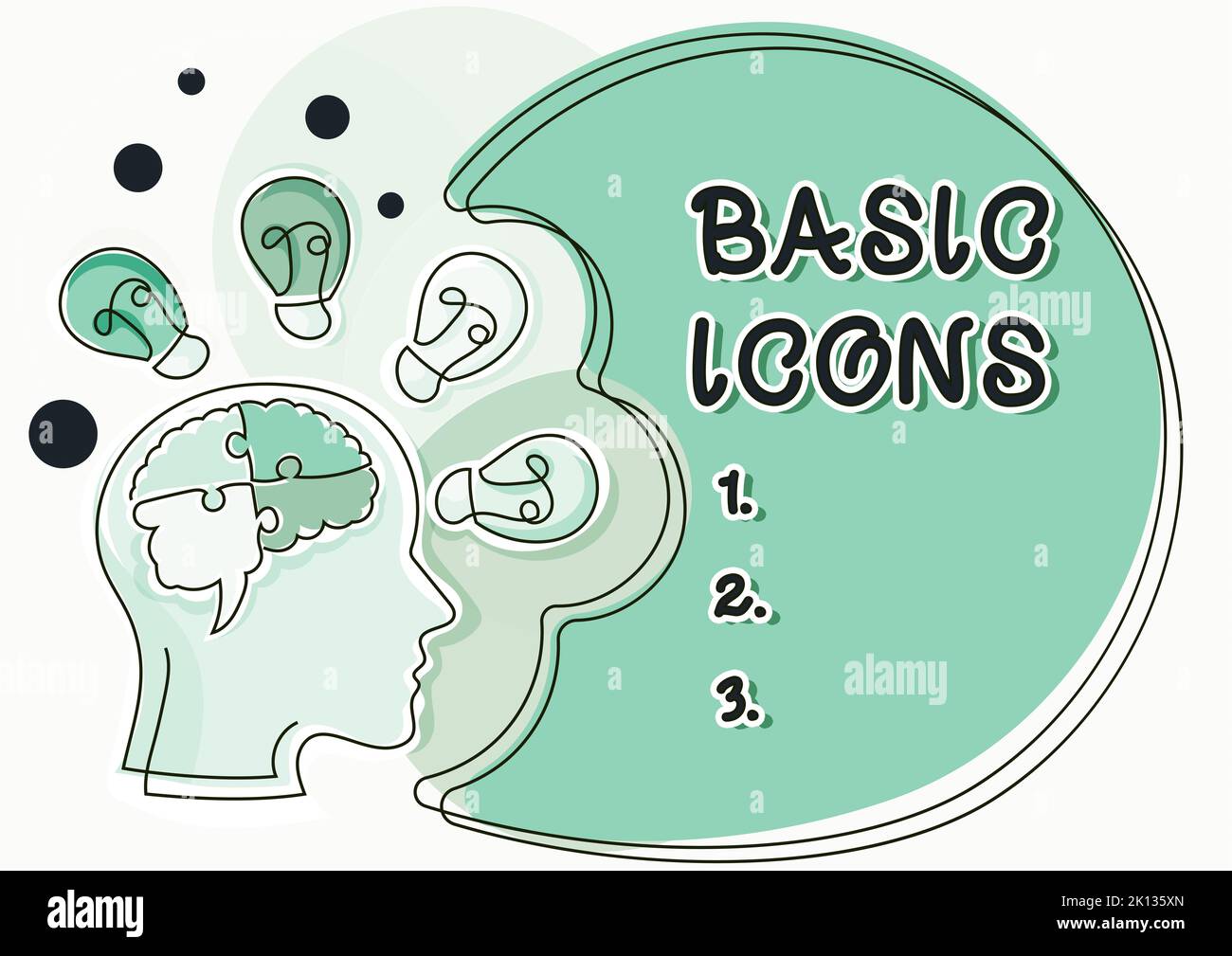 Écriture affichage de texte icônes de base. Mot pour pictogramme ou ...