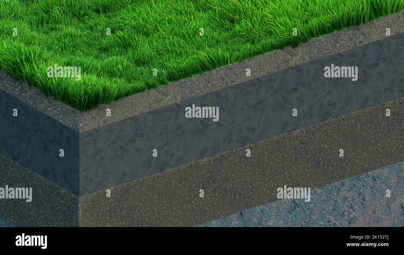 Soil horizon profile Banque de photographies et d’images à haute ...