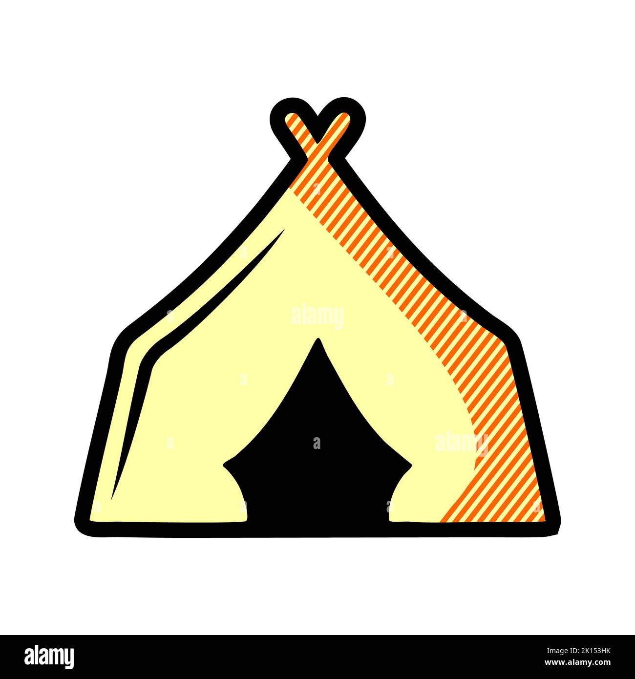 Tente. Icône tente. Vecteur de tente. Vecteur d'icône de tente. Logo de ...