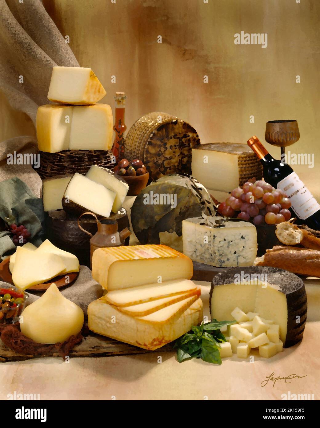 Groupe de fromages espagnols Banque de photographies et d’images à ...