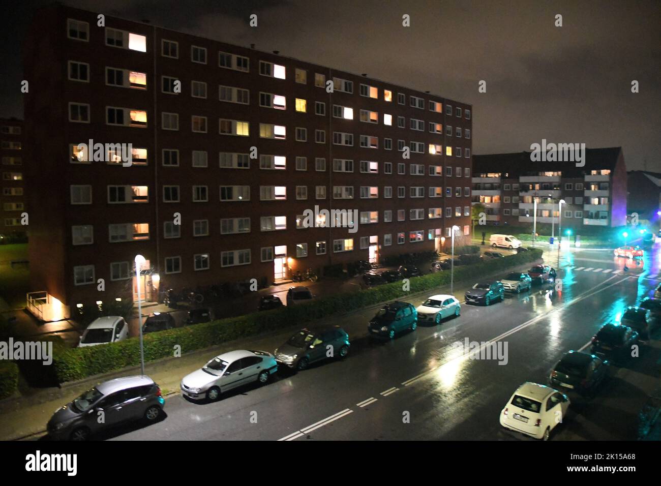 Kastrup/Copenhagen/Denmark/15.September.2022/chute de pluie la nuit ...