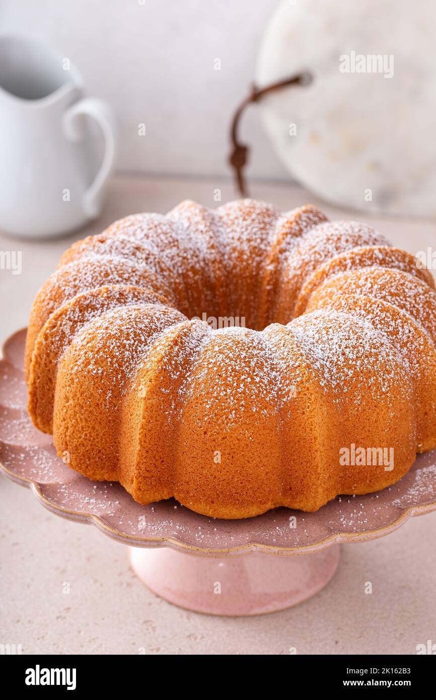Gâteau à la livre, arôme traditionnel de vanille ou de crème aigre ...