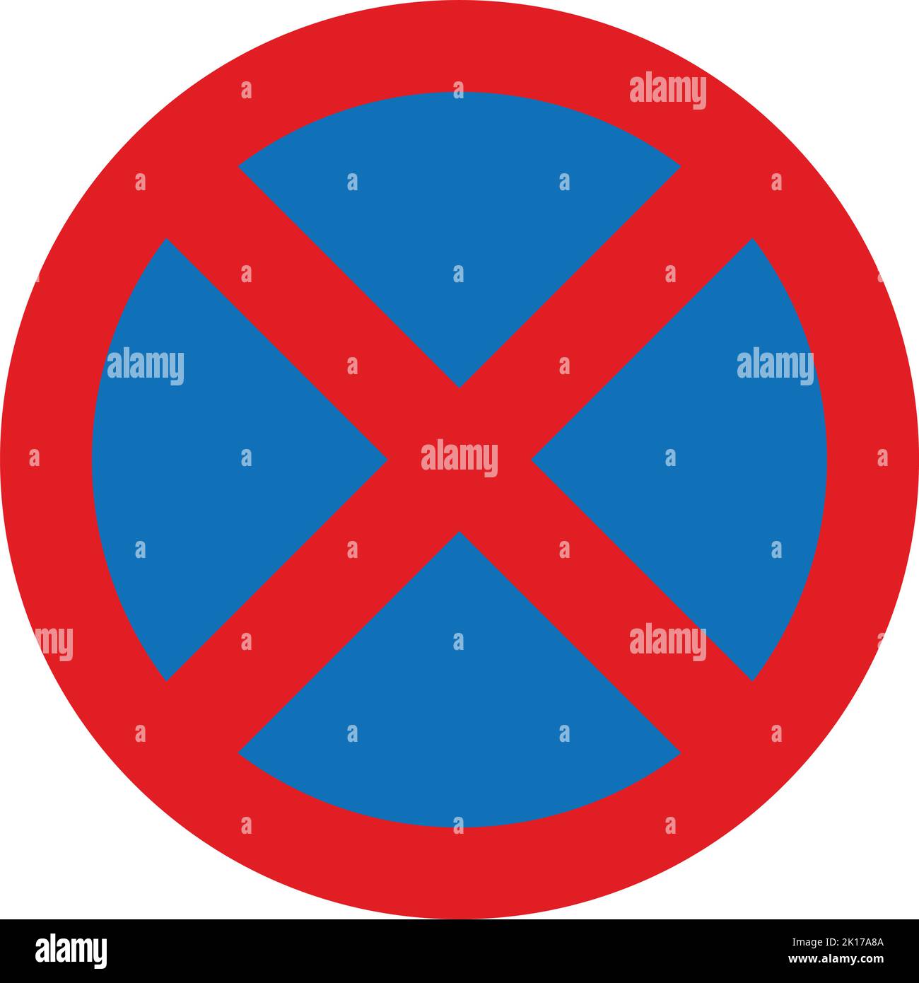 Panneau de signalisation clearway Banque d'images vectorielles - Alamy