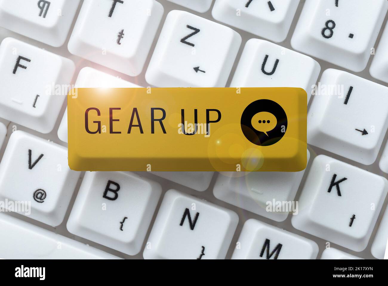 Inspiration montrant l'enseigne Gear Up. Photo conceptuelle demandant à ...