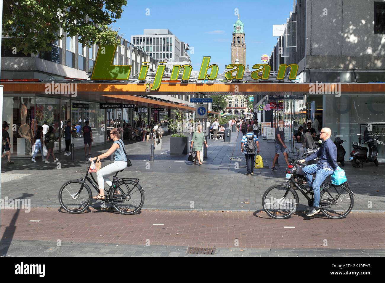 Zone libre de circulation des cyclistes Banque de photographies et d ...