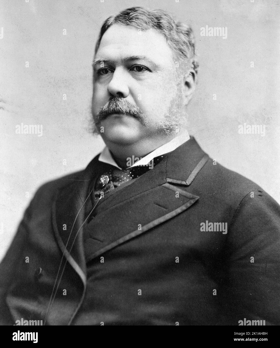Portrait du président américain Chester Arthur, qui était président des ...