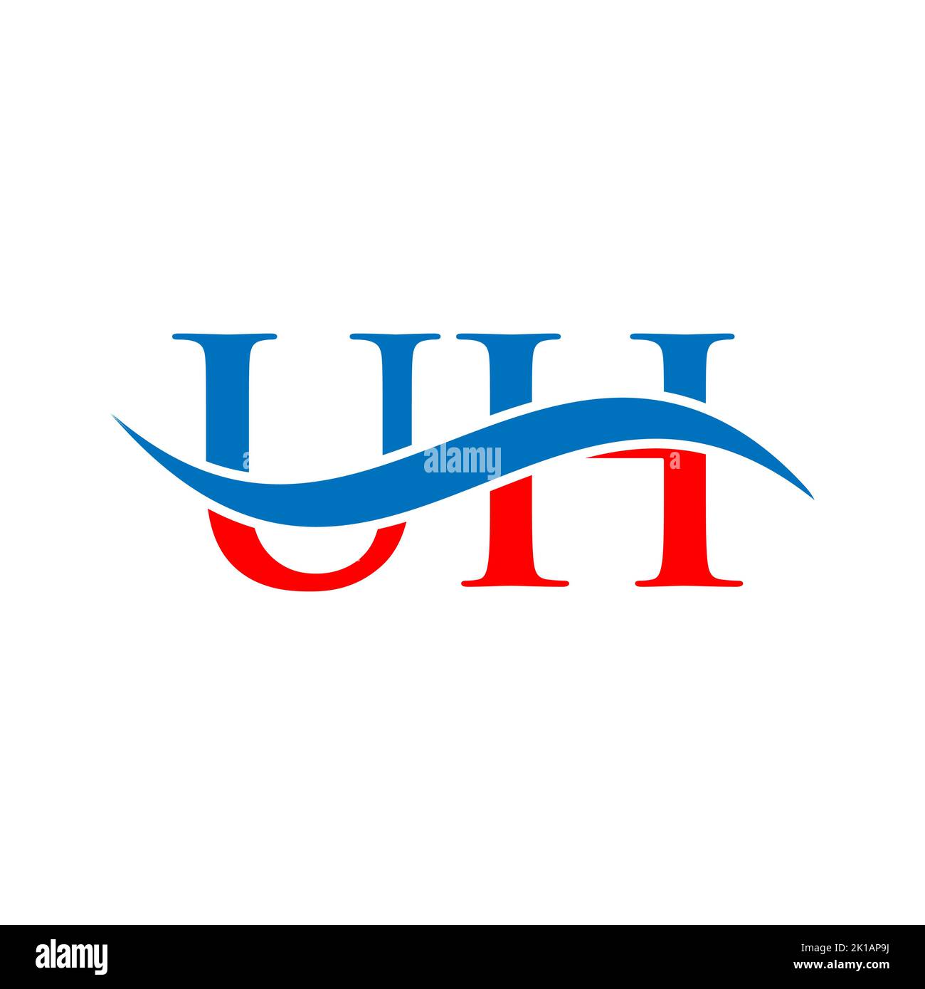 UH modèle de vecteur de logo lettre combiné. Lettre UH logo Design ...