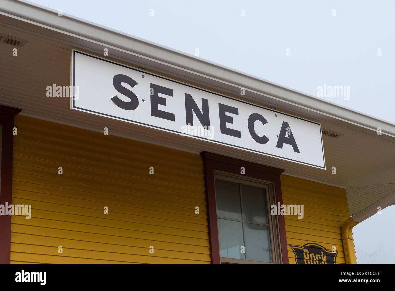 Seneca, Illinois - États-Unis - 15 septembre 2022 : la gare restaurée ...