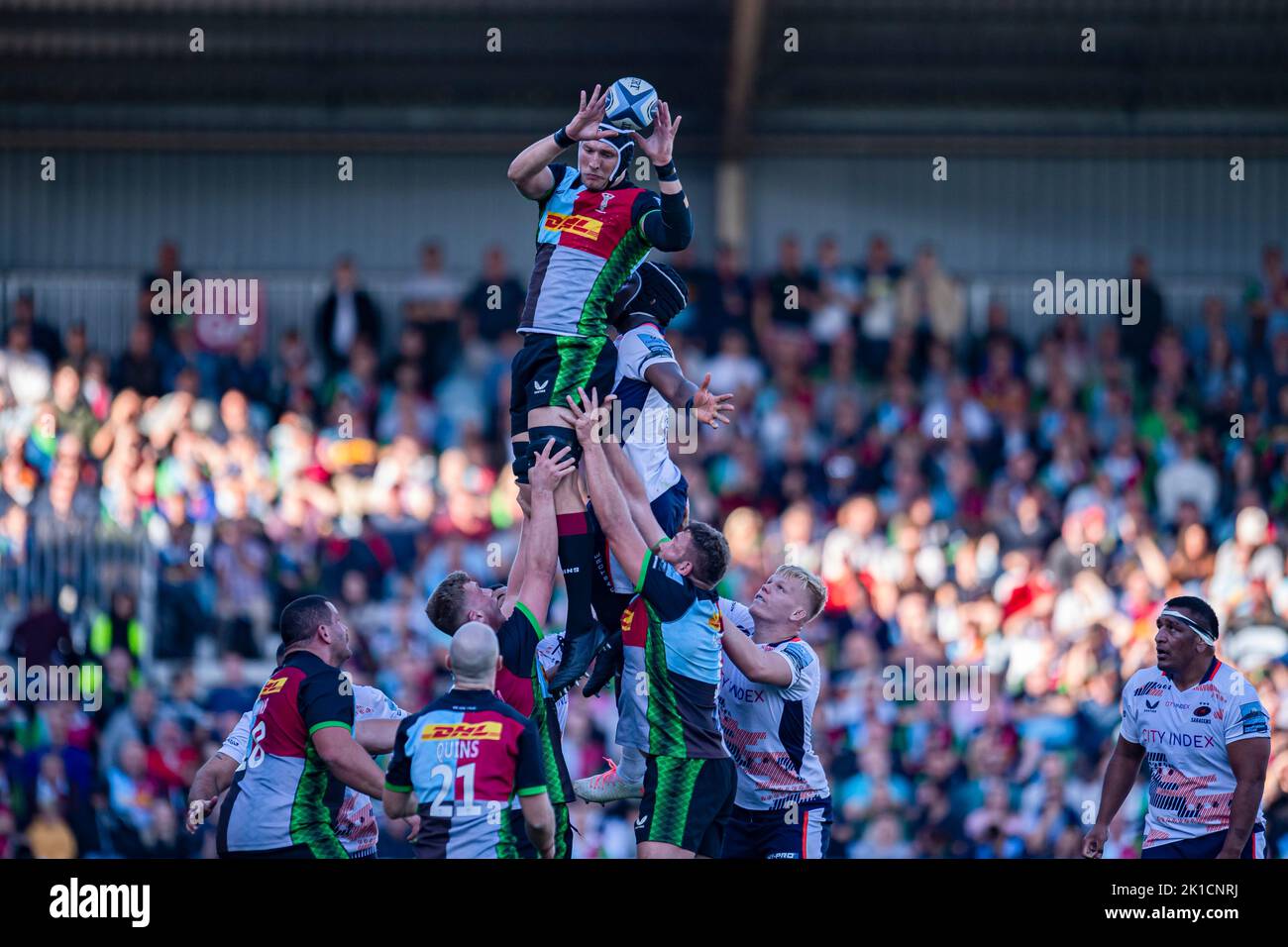 Gallagher premiership match de rugby ronde 2 entre les arlequins et les ...
