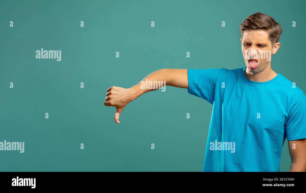 Je n'aime pas les gestes. Le perdant accuse. Travail incorrect ...