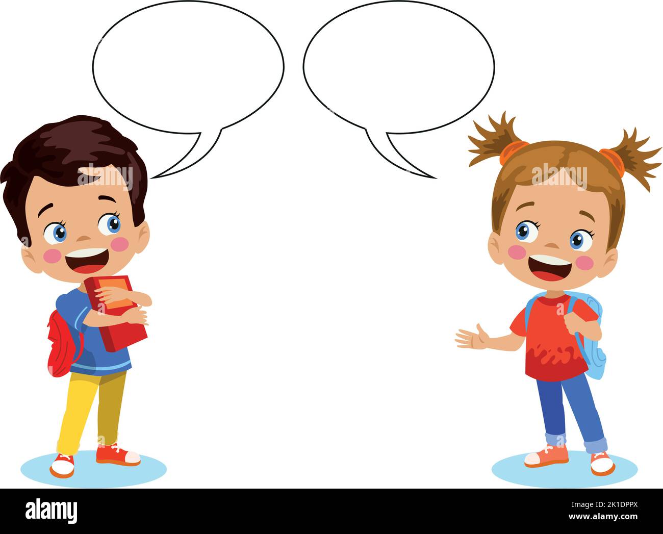 Parler de quelqu'un Banque d'images vectorielles - Alamy